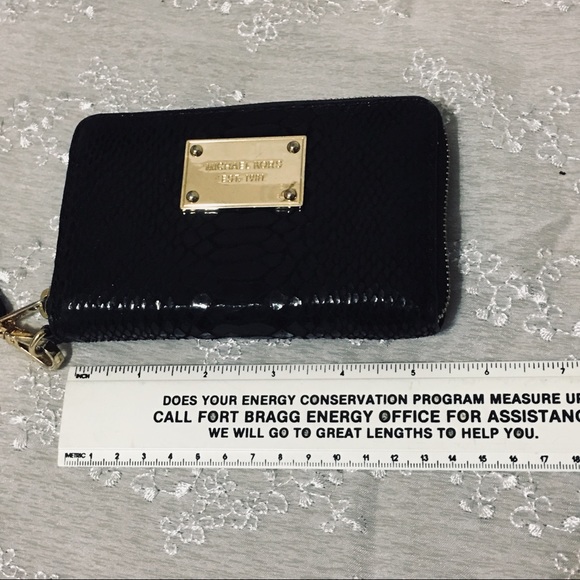 MICHAEL Michael Kors | Bags | Michael Kors Python Zip Around Wallet Euc ...